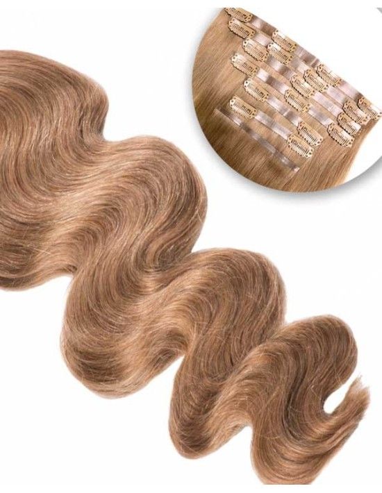 Extension à Clip Ondulé Seamless - Cheveux Naturels 50cm