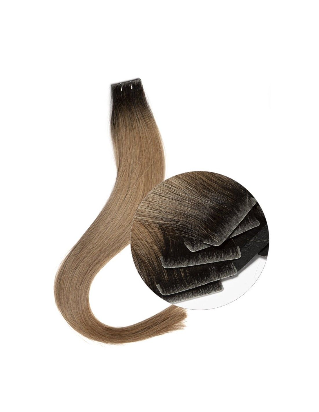 Extensions Tape Hair Ombré Hair - Extens Hair